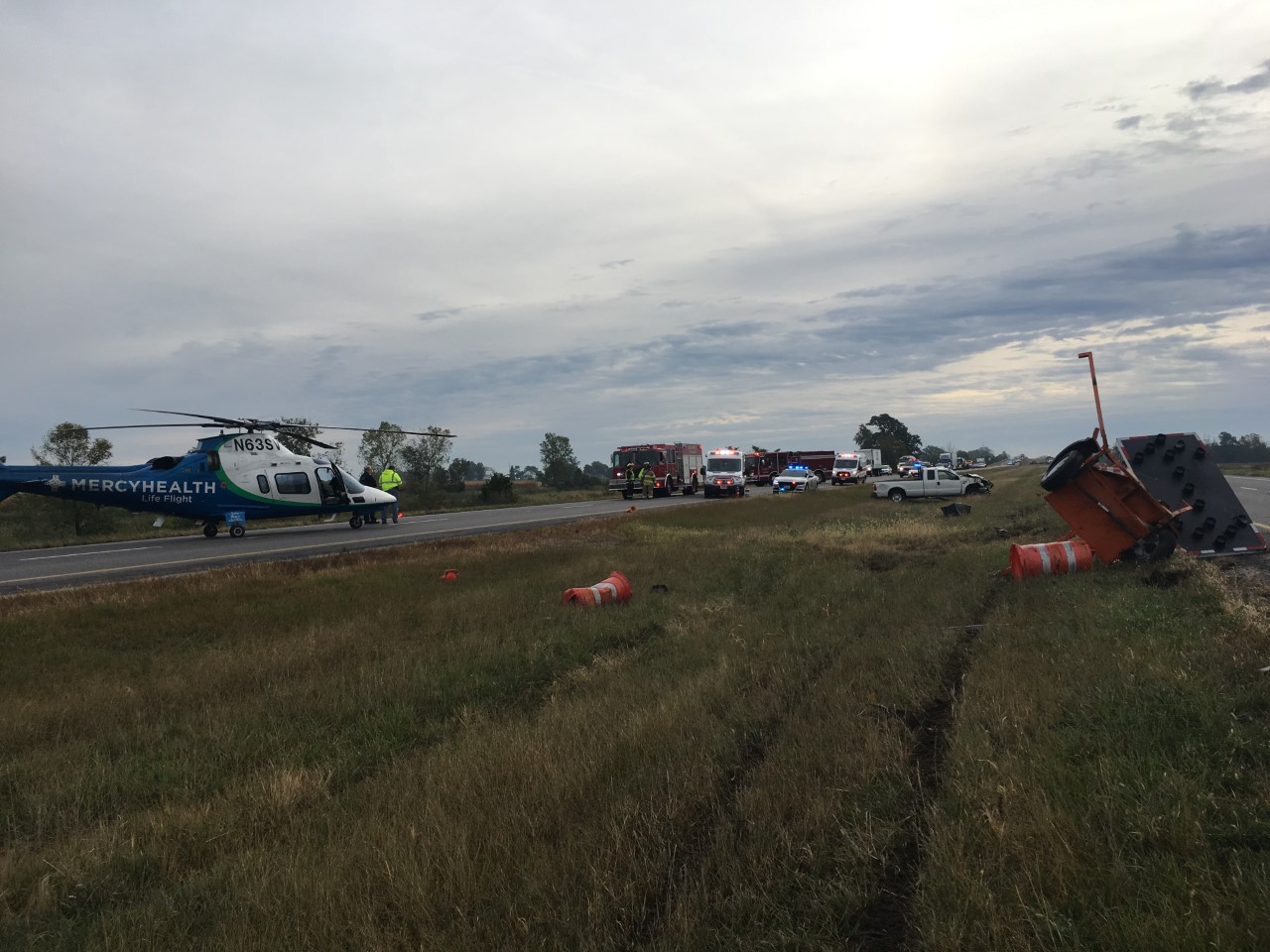 Crash closes highway, one transported by helicopter - Crawford County Now
