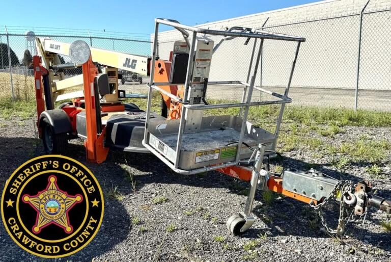 Crawford County Sheriff’s Office discovers stolen boom lift in ongoing ...